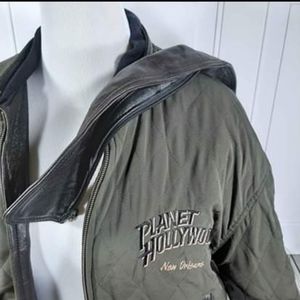 Jackets & Coats | Vintage Planet Hollywood Leather Jacket | Poshmark